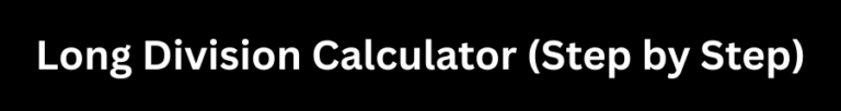 Home - Long Division Math